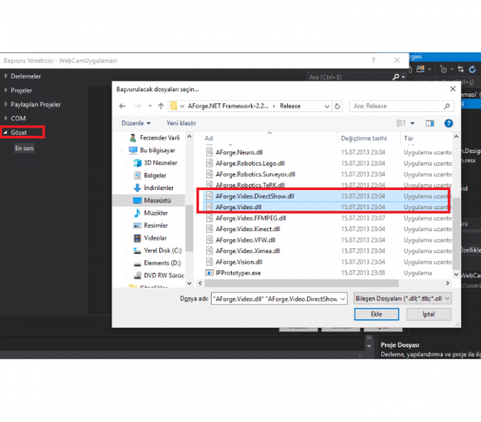 C# Webcam Kullanımı - AForge kütüphanesi | Ferzender Varli